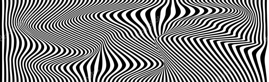 L neas de distorsi n de fondo. Rayas distorsionadas, patr n moderno ...