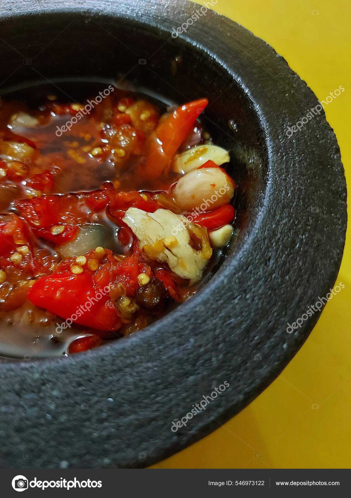 Sambal Sambel Korek Setan Pedas Cabai Cabe Traditional Hot Chilli ...
