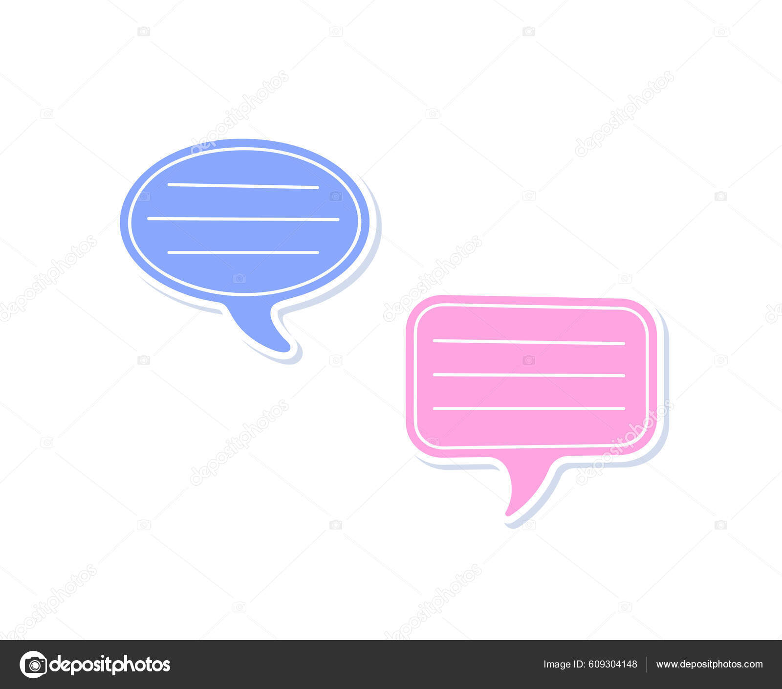 Image vectorielle Stickers Bulles Parole Bullet Journal Frames ...