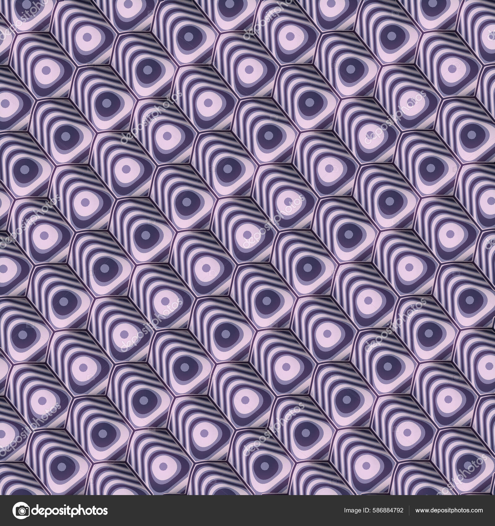 Orthographic Projection Rounded Rectangles Modern Style Abstract ...