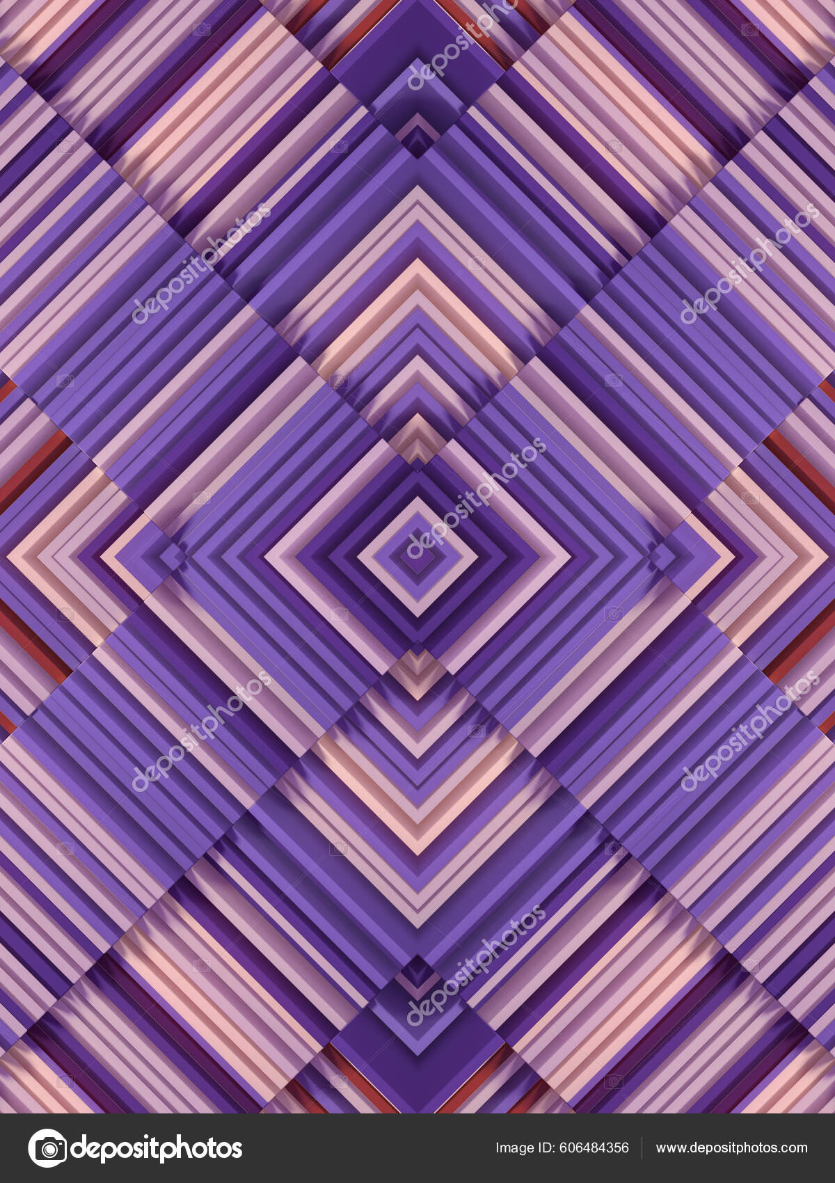 Wave Pattern Rectangular Stacks Rendering Cover Design Modern Geometric ...