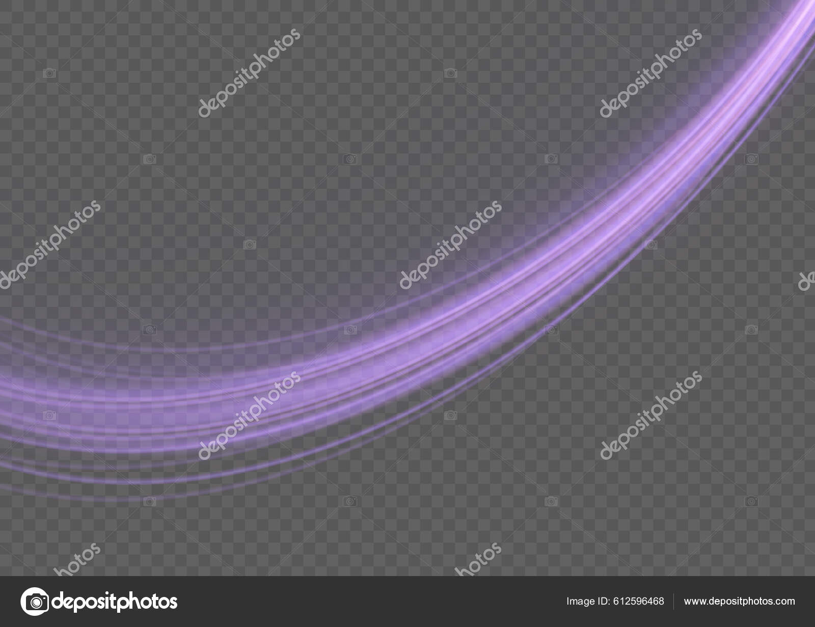 Purple Glowing Shiny Lines Effect Vector Background Luminous Violet ...