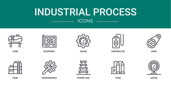 Outline process icons Vector Art Stock Images | Depositphotos