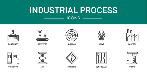 Outline process icons Vector Art Stock Images | Depositphotos