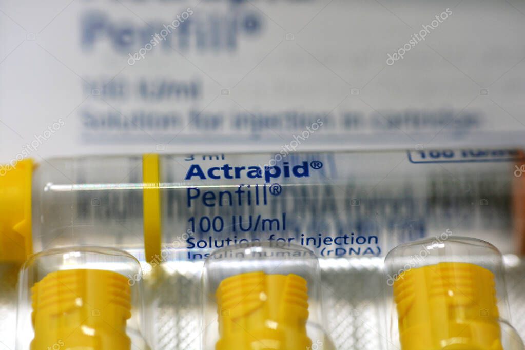 Insulina humana Actrapid rDNA penfill 100 UI solución inyectable ...