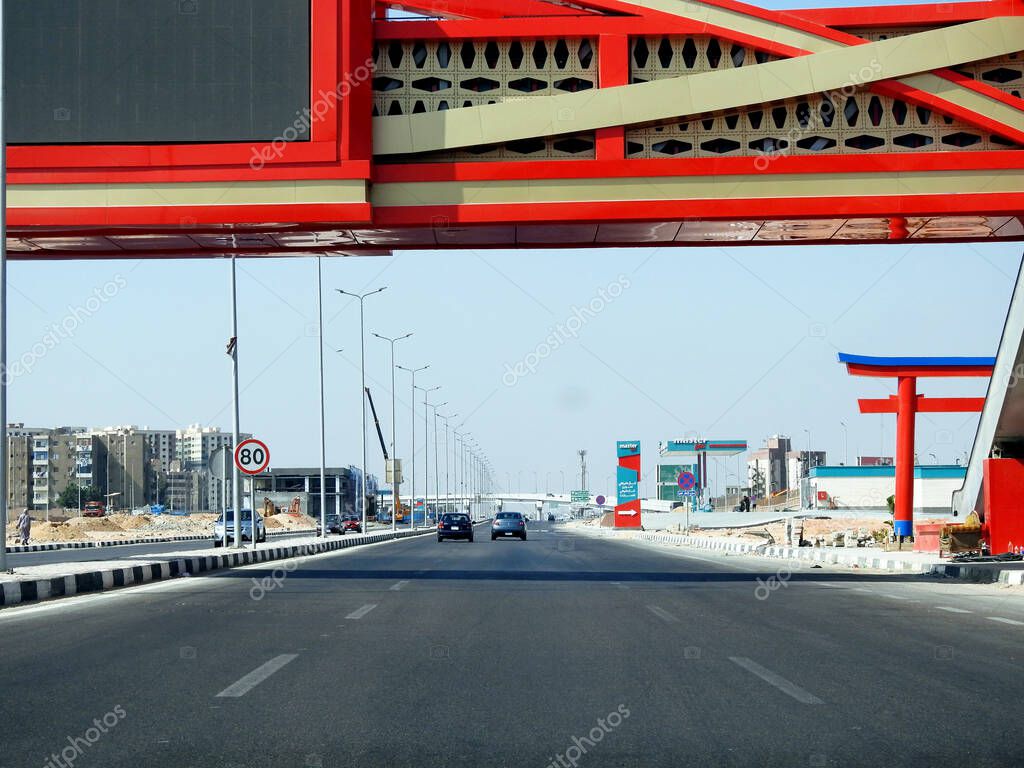 Cairo, Egypt, August 17 2022: Shinzo Abe axis patrol highway in Egypt ...