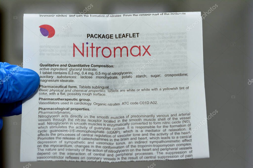 El Cairo, Egipto, 13 de septiembre de 2022: Nitromax comprimidos ...