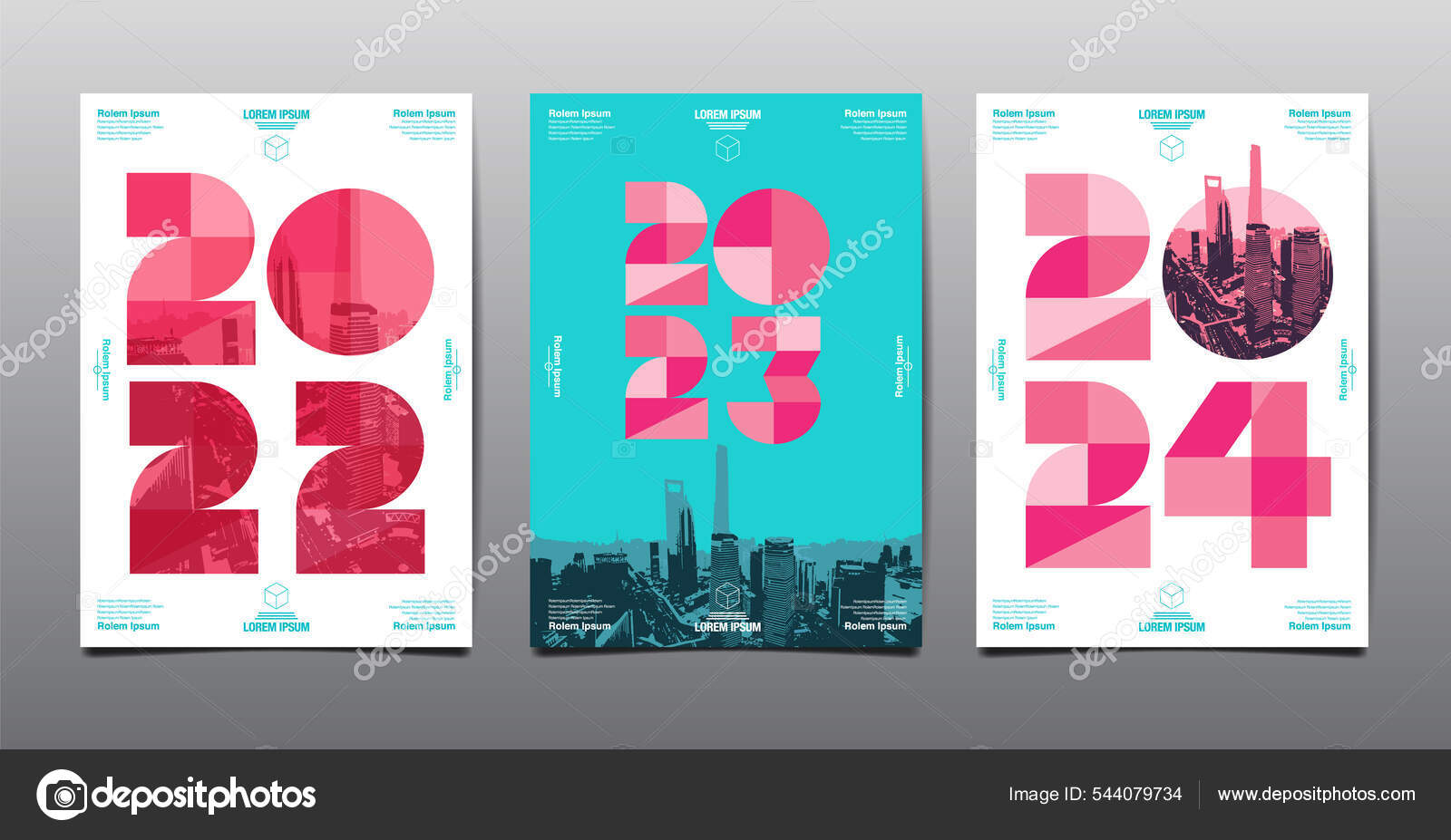 Annual Report 2022 2023 2024 Template Layout Design Cover Book Stock ...