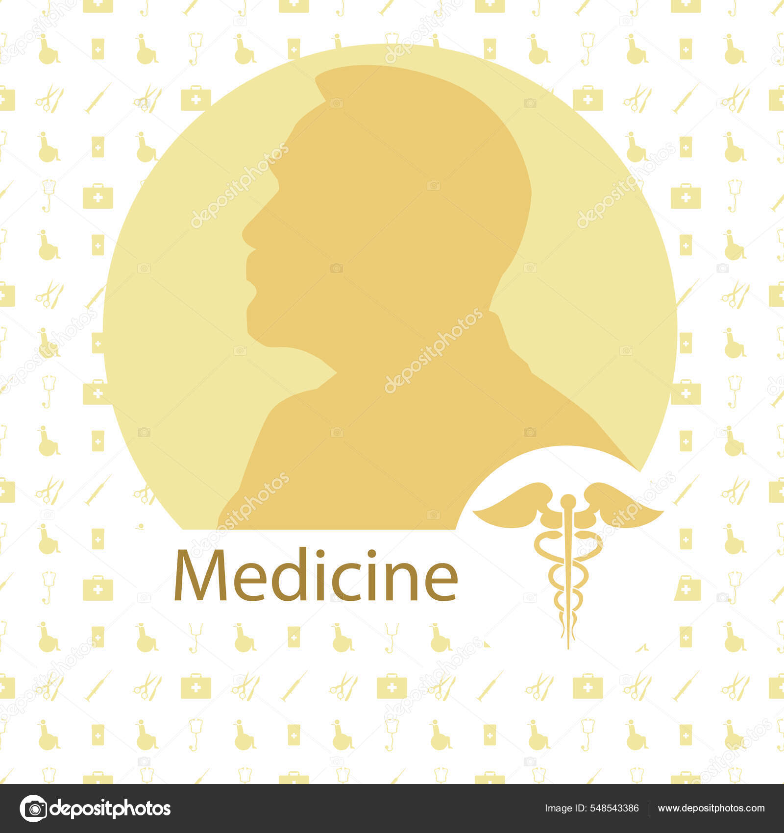 Stylized Nobel Medal Silhouette Nobel Flat Style Seamless Pattern ...