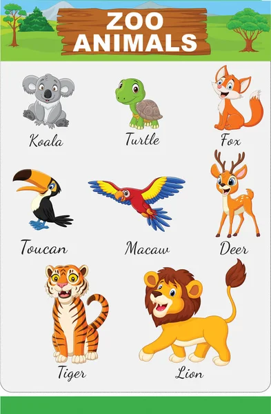 Zoo animals border Stock Photos, Royalty Free Zoo animals border Images ...