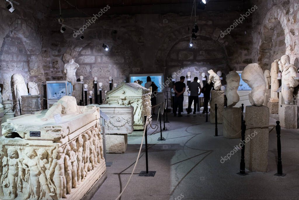 Side, Antalya Province, Turkey - April 16 2022: Exhibition hall at the ...