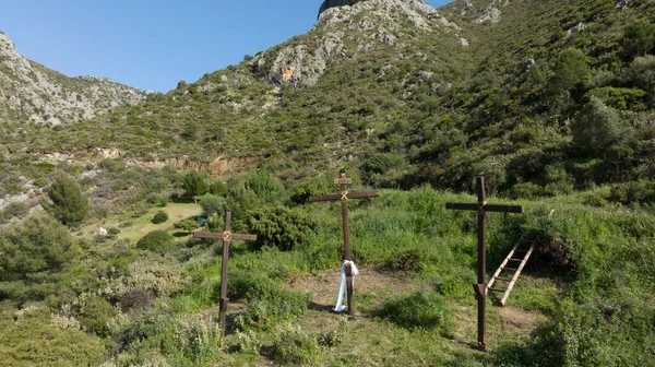 Crosses Representation Crucifixion Jesus Cross Stock Photo by ©aciero ...