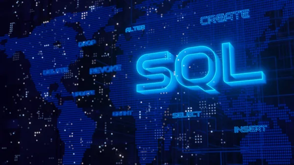 Sql Word Sql Statements Structured Query Language Code Blue Background ... Sql Word Sql Statements Structured Query Language Code Blue Background ...