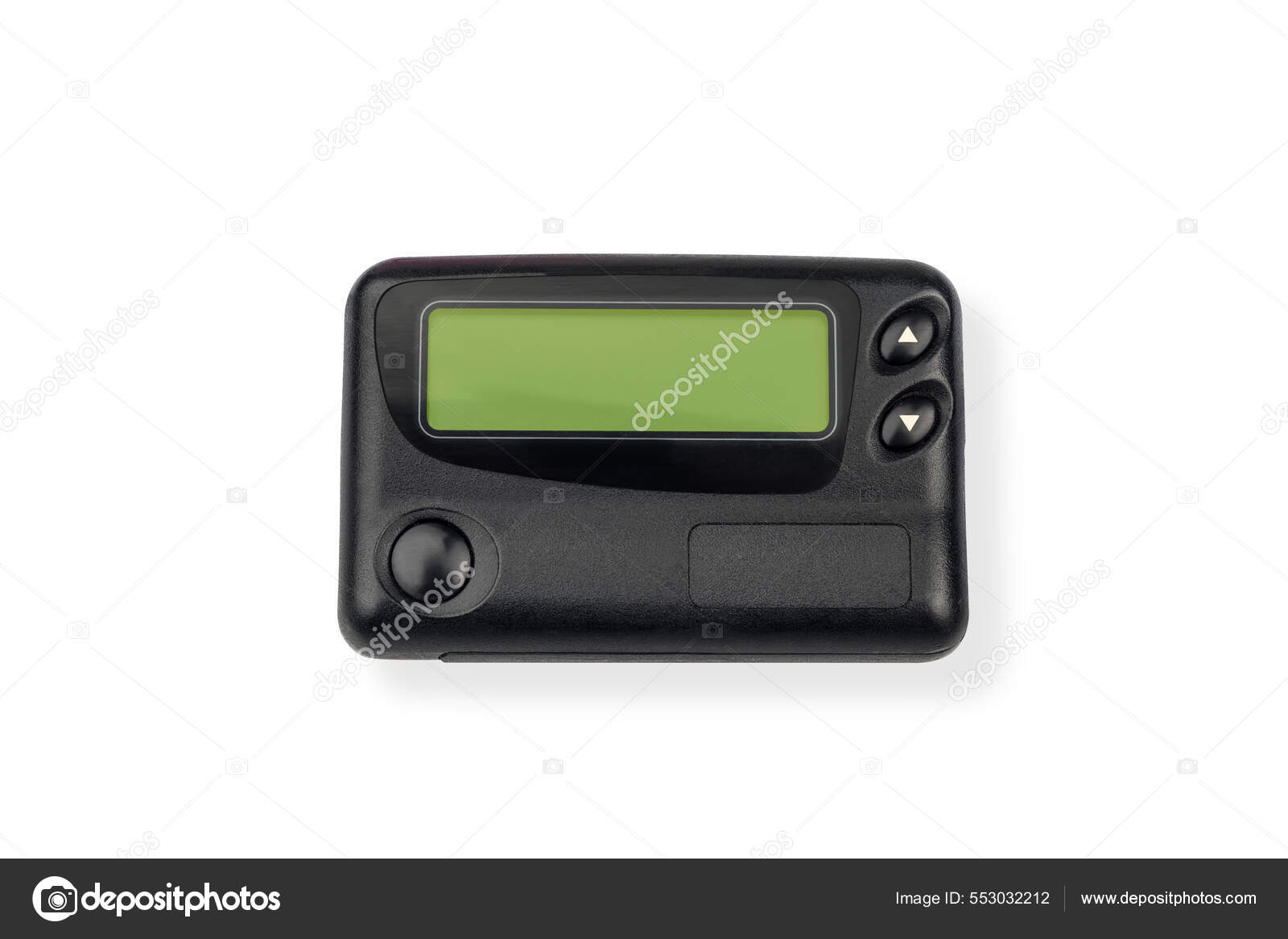 Pager Beeper One Way Pagers Can Only Receive Messages White Stock Photo ...