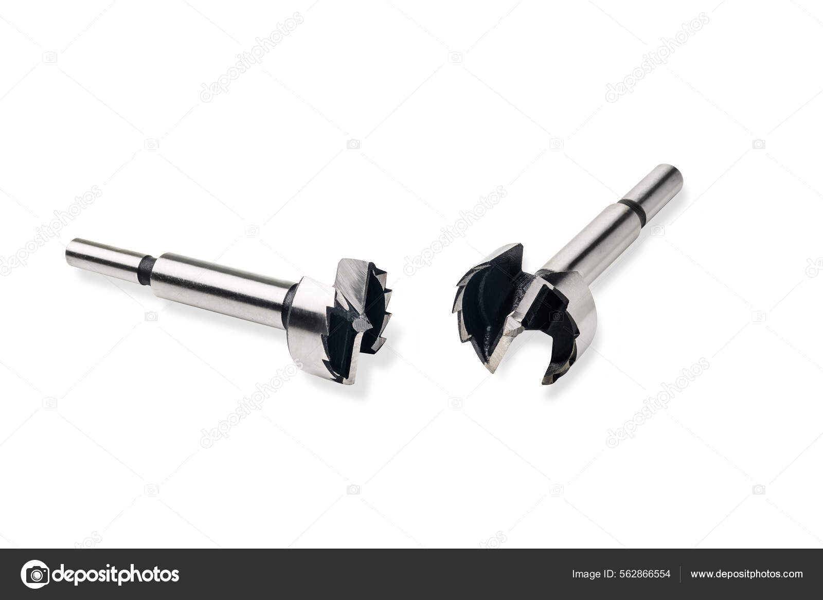 Forstner Drill Bit Woodworking Furniture Door Hinge White Background ...