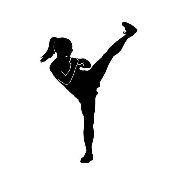 Dance Kick Silhouette