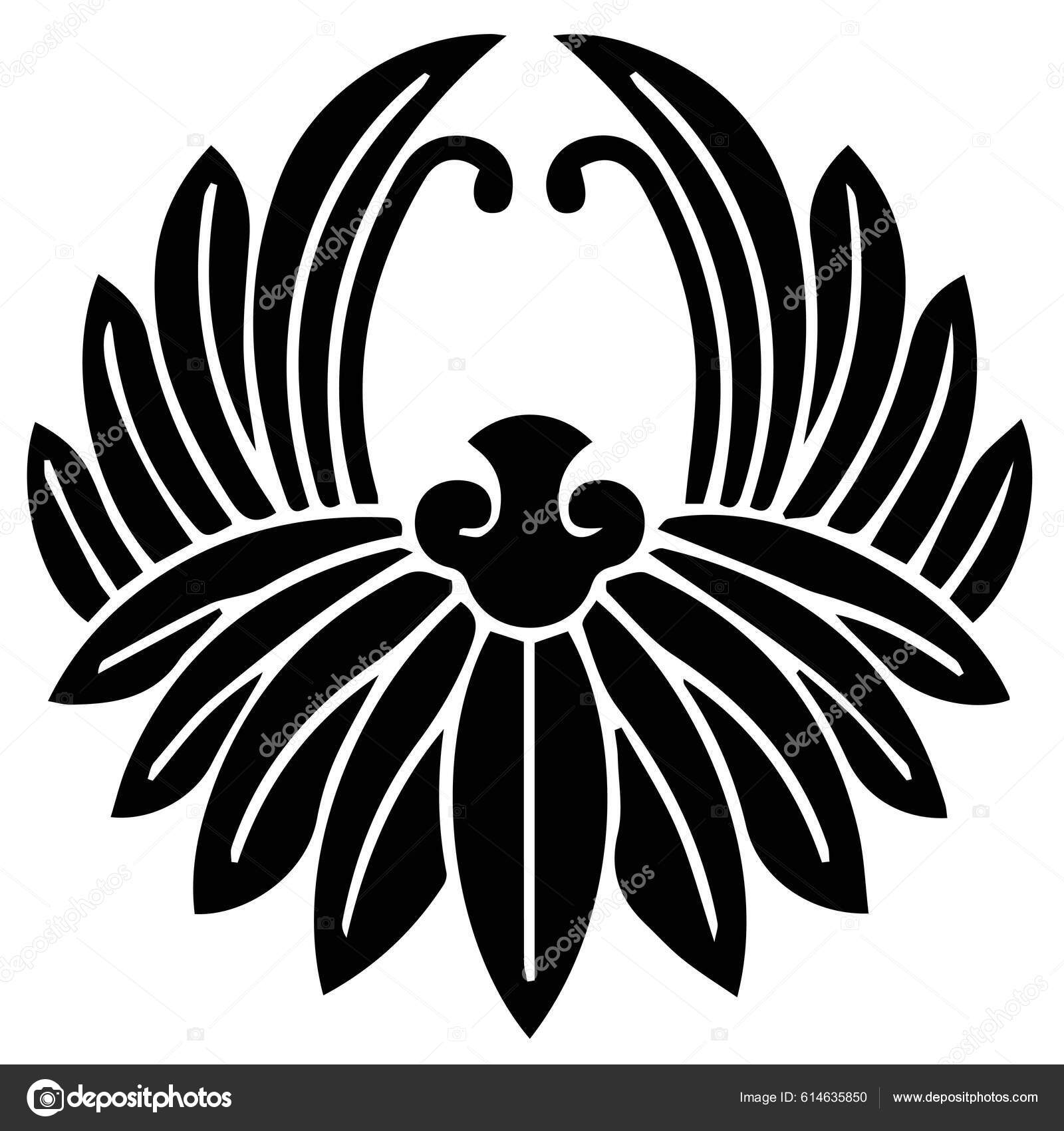 Japanese Clan Kamon Crest Symbol Japanese Ancient Family Stamp Symbol ...
