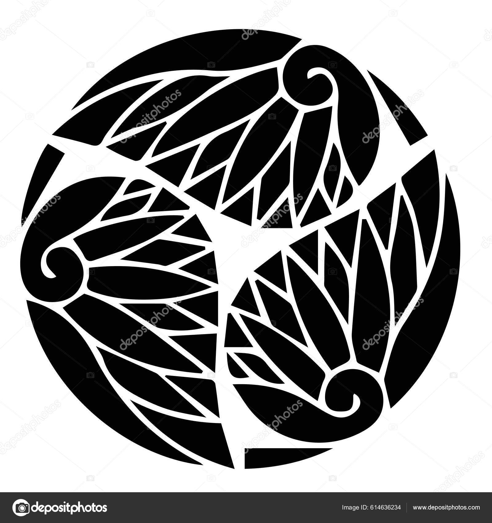 Japanese Clan Kamon Crest Symbol Japanese Ancient Family Stamp Symbol ...