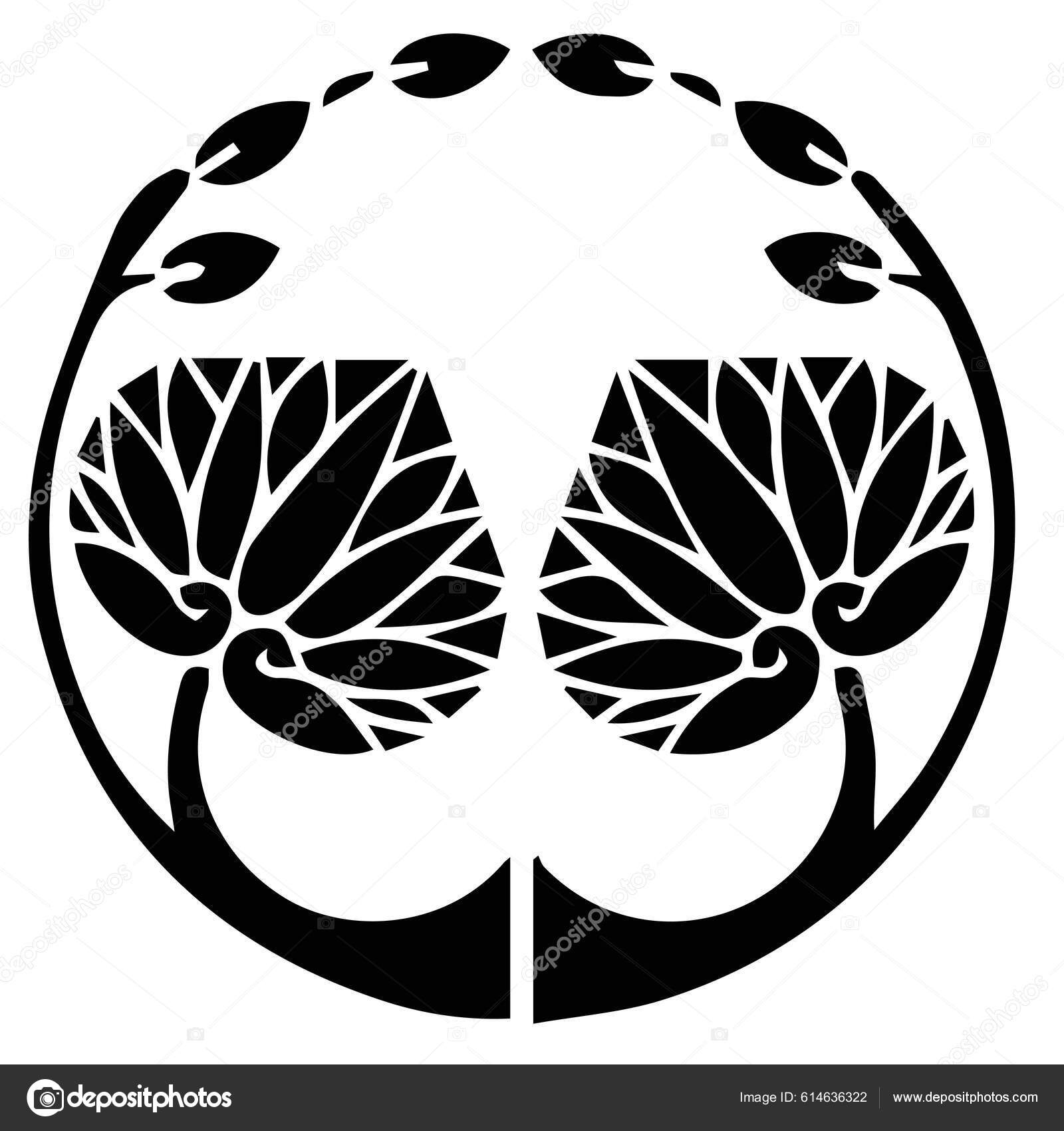 Japanese Clan Kamon Crest Symbol Japanese Ancient Family Stamp Symbol ...