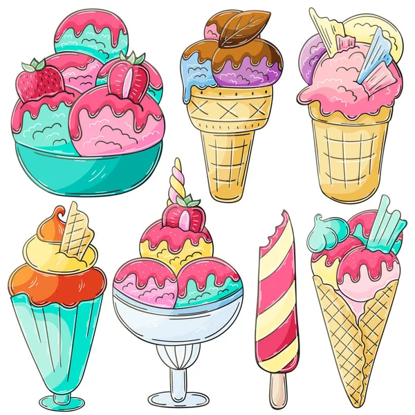 4,903,698 Coloring the ice cream Vector Images | Depositphotos