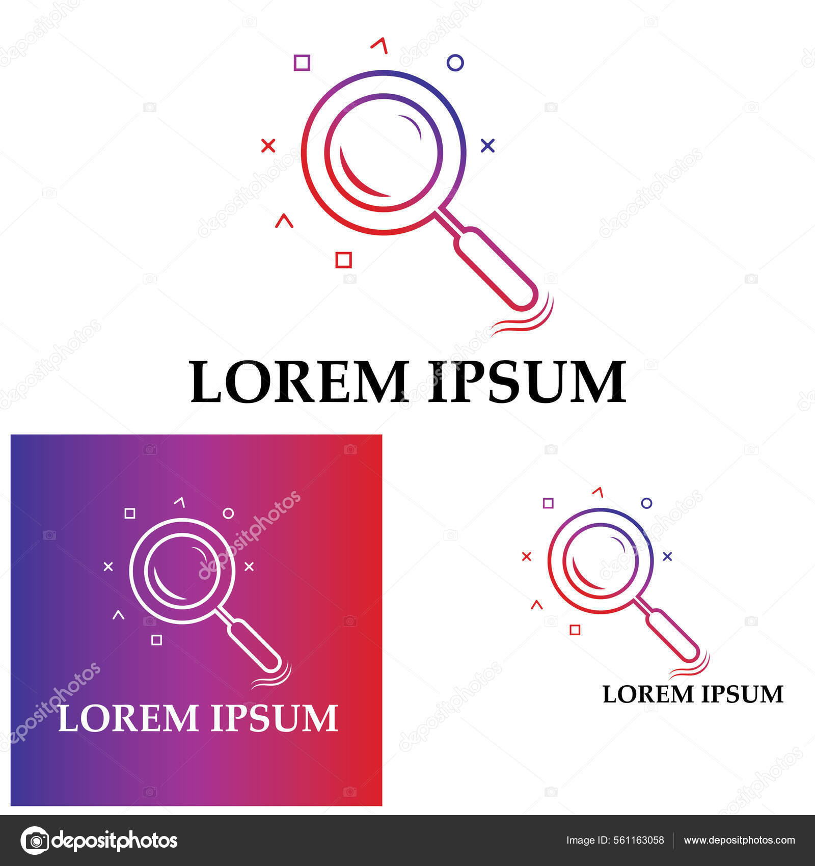 Search Vector Logo Icon Design Background Stock Vector Image by ...