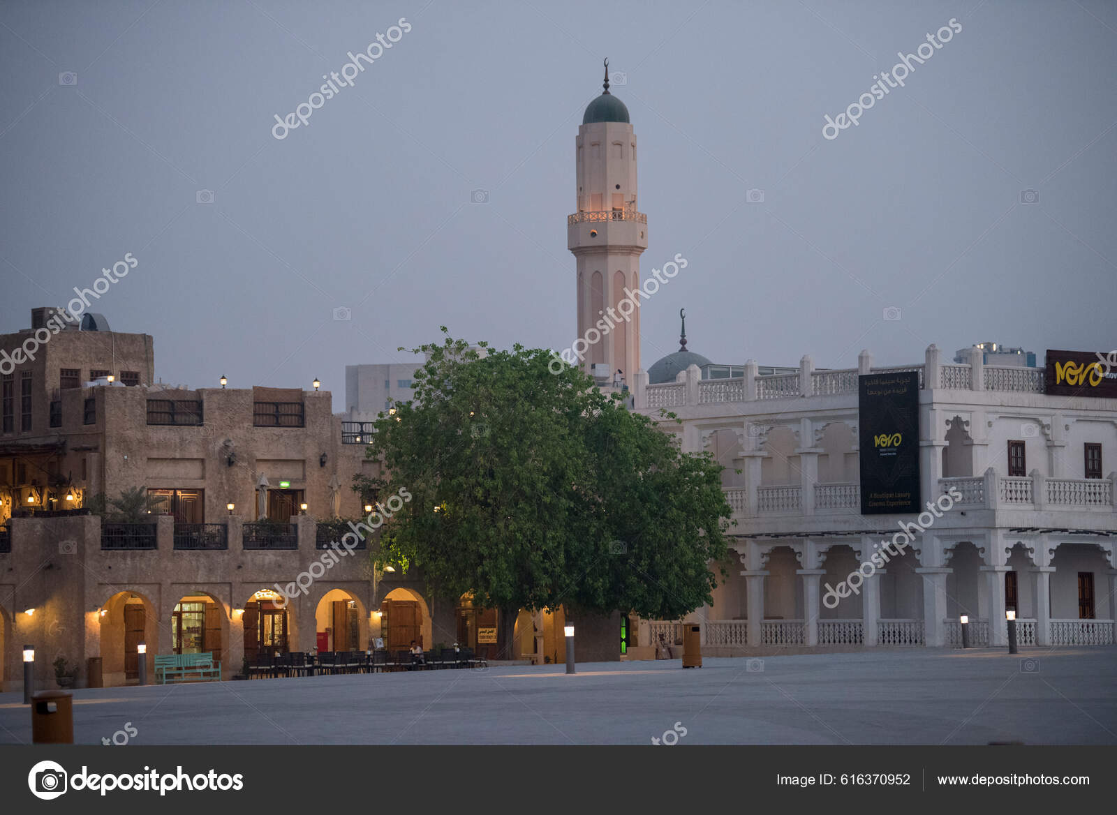Doha Qatar May 2022 Traditional Arabian Building Built Wood Mud — Stock ...