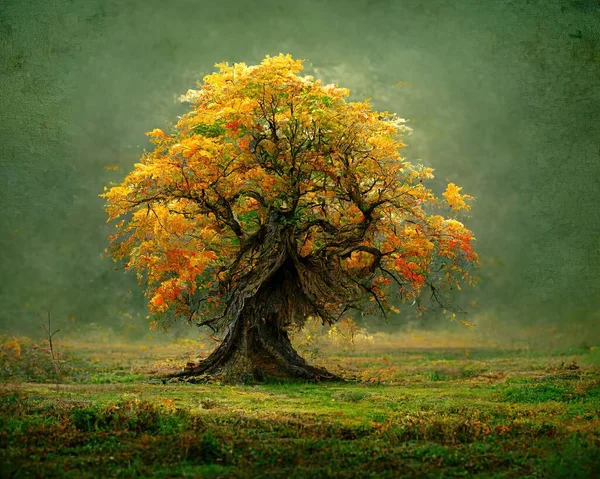 Beautiful old autumn tree Stock Photos, Royalty Free Beautiful old ...