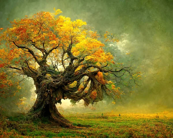 Beautiful old autumn tree Stock Photos, Royalty Free Beautiful old ...