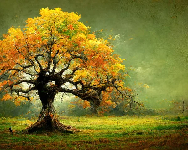 Beautiful old autumn tree Stock Photos, Royalty Free Beautiful old ...