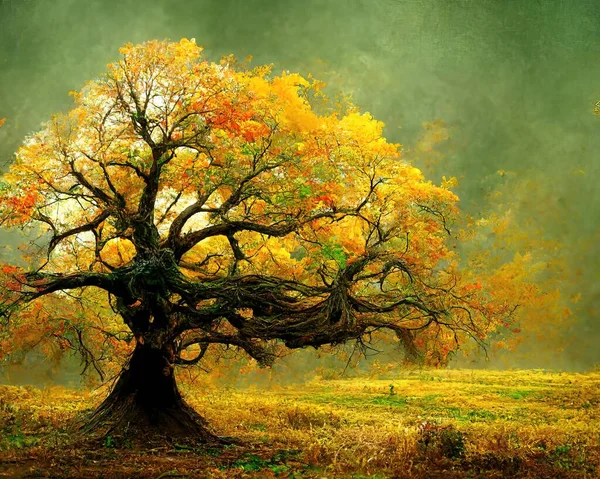 Beautiful old autumn tree Stock Photos, Royalty Free Beautiful old ...