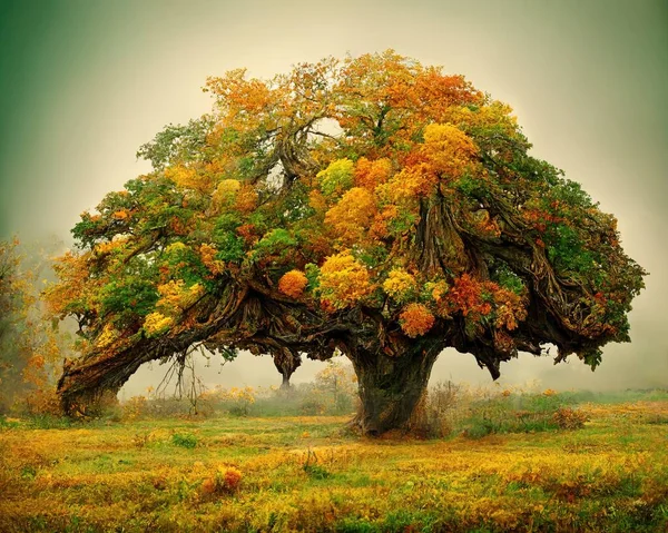 Beautiful old autumn tree Stock Photos, Royalty Free Beautiful old ...