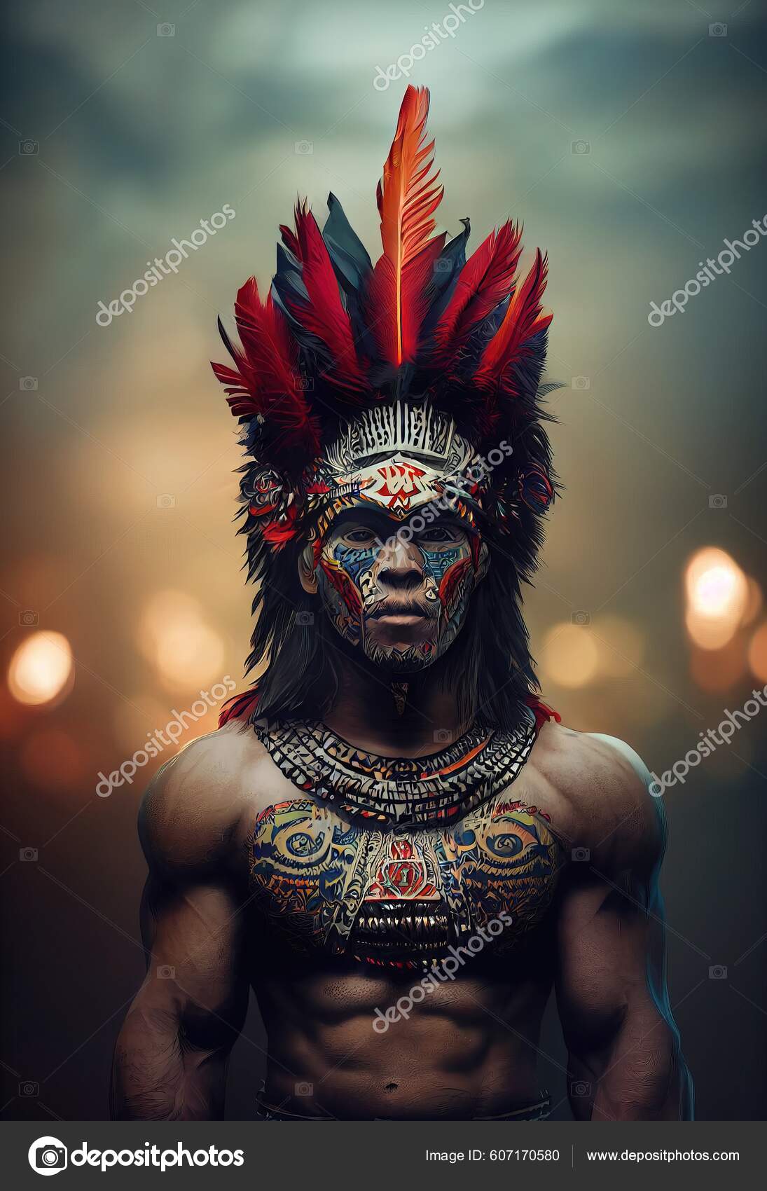 Native American Tribal Makeup For Men