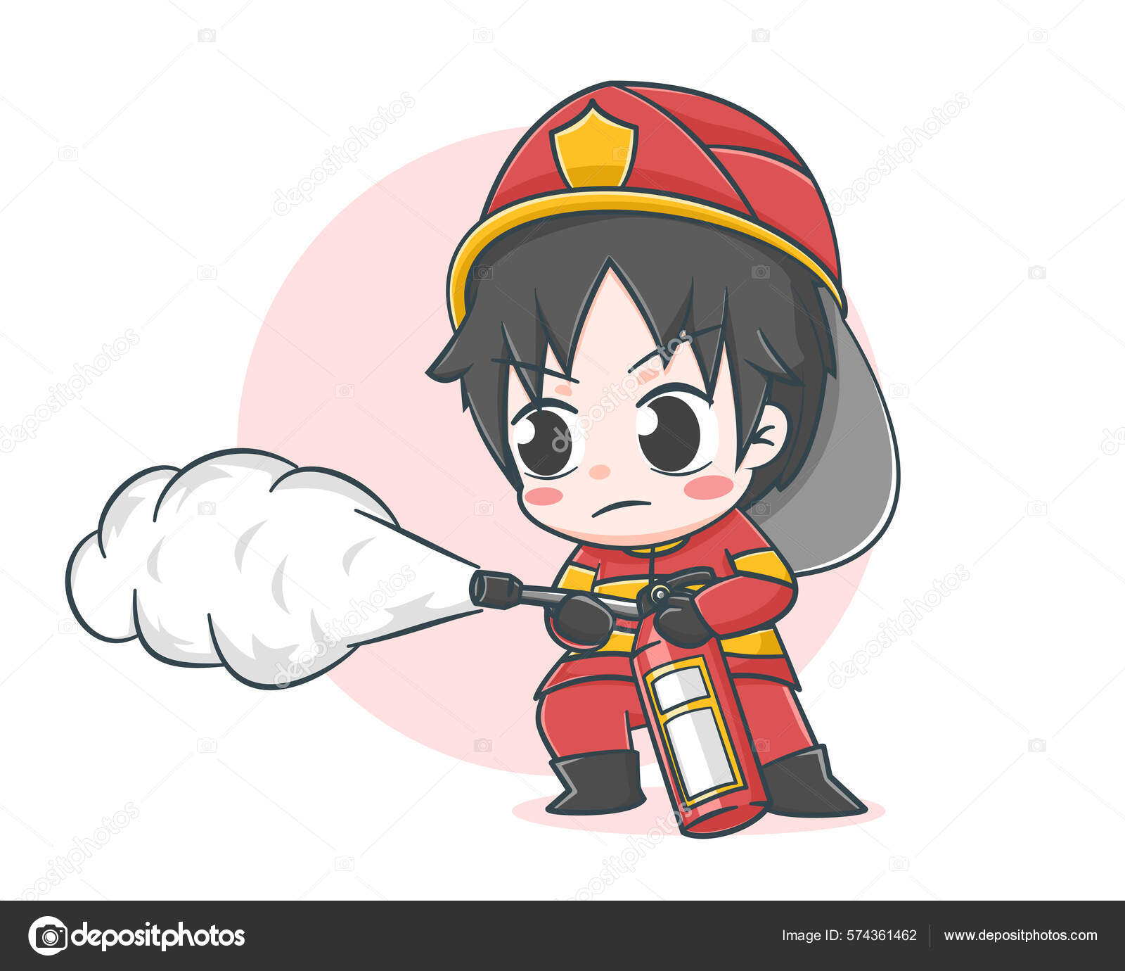 Fireman Cute Cartoon Images