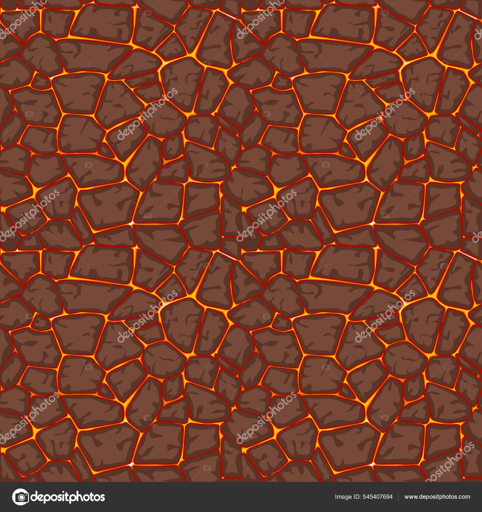 Seamless lava pattern with small stones, texture for graphic design ...