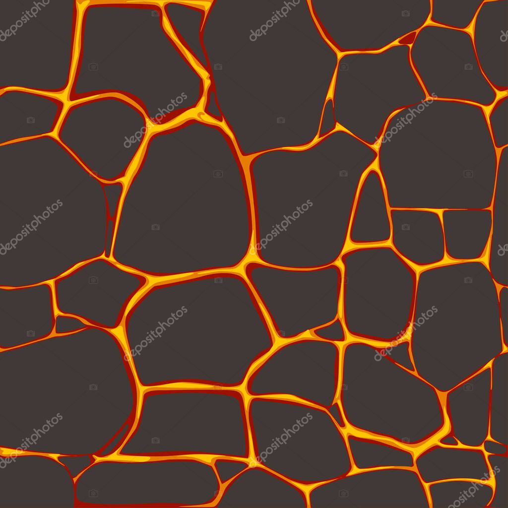 Textura De Lava Sin Costuras Textura De Juego De Dibujos Animados,