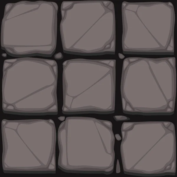 Seamless Texture Of Stone On Grass Background Stone Wall Tiles Vector Illustration For User