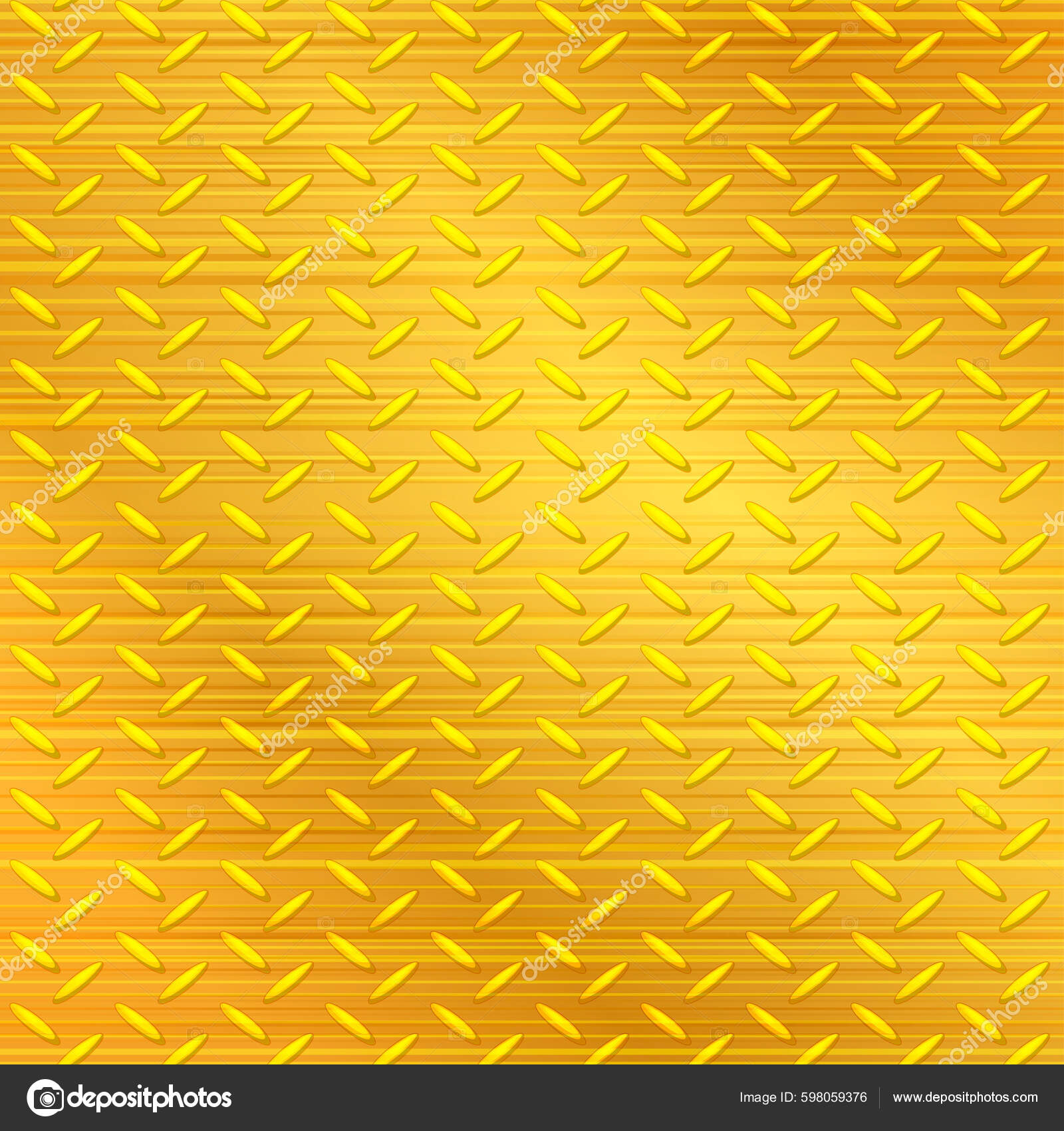 Seamless Texture Gold Metal Background Vector Illustration Metallic Pattern Stock Vector Image