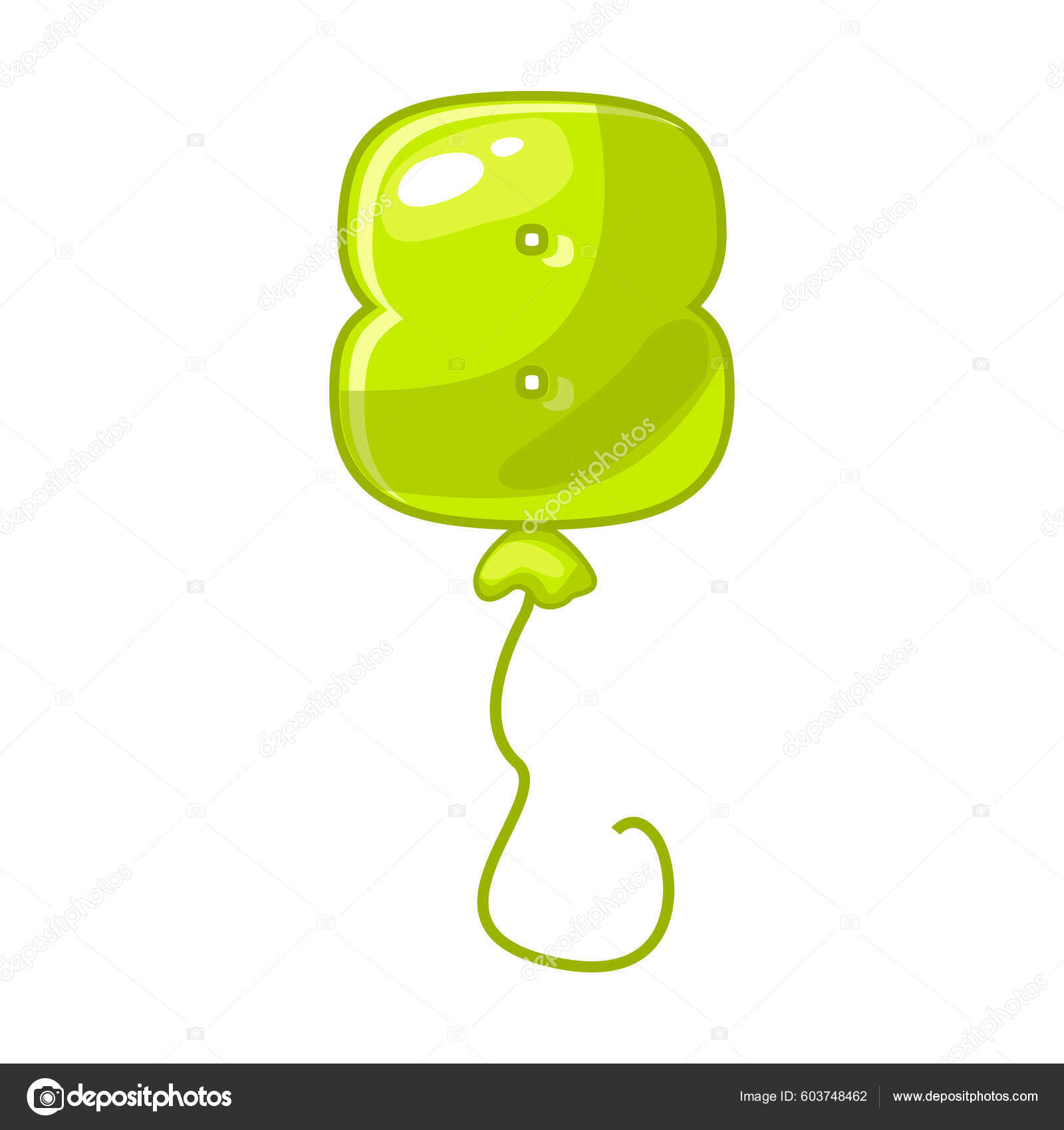 Cartoon Balloon Number Font Kids Numbers Figure Eight Stock ... Cartoon Balloon Number Font Kids Numbers Figure Eight Stock ...