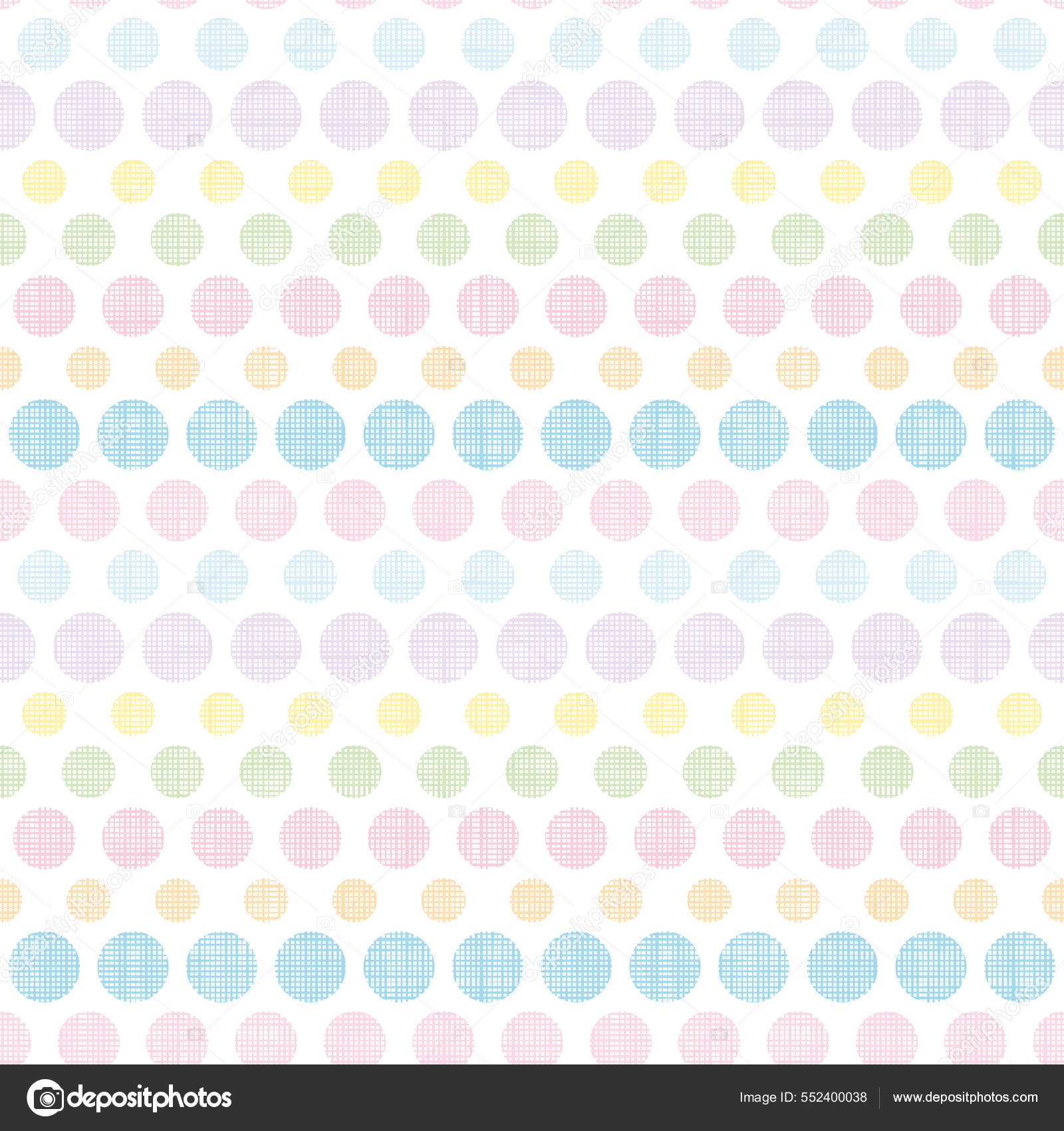 Textile circles seamless pattern. Vector woven fabric texture on white ...