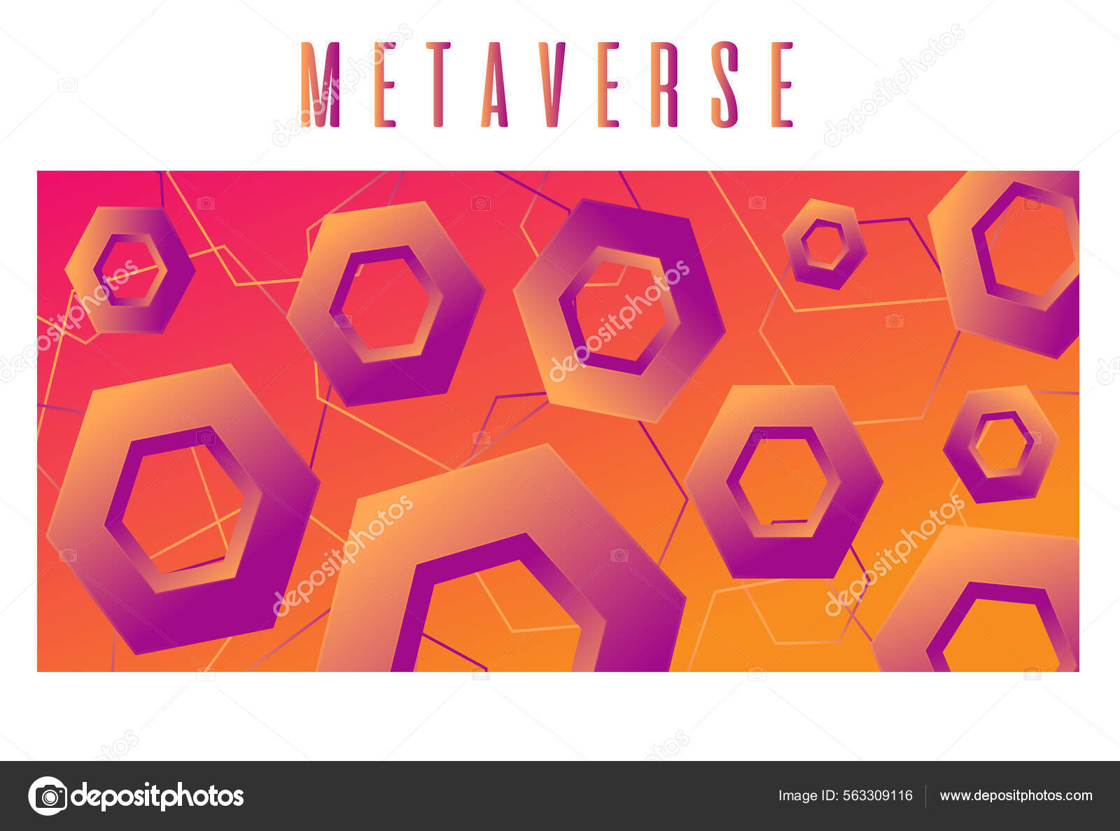Futuristic Metaverse Background Modern Wireframe Terrain Design Stock ...
