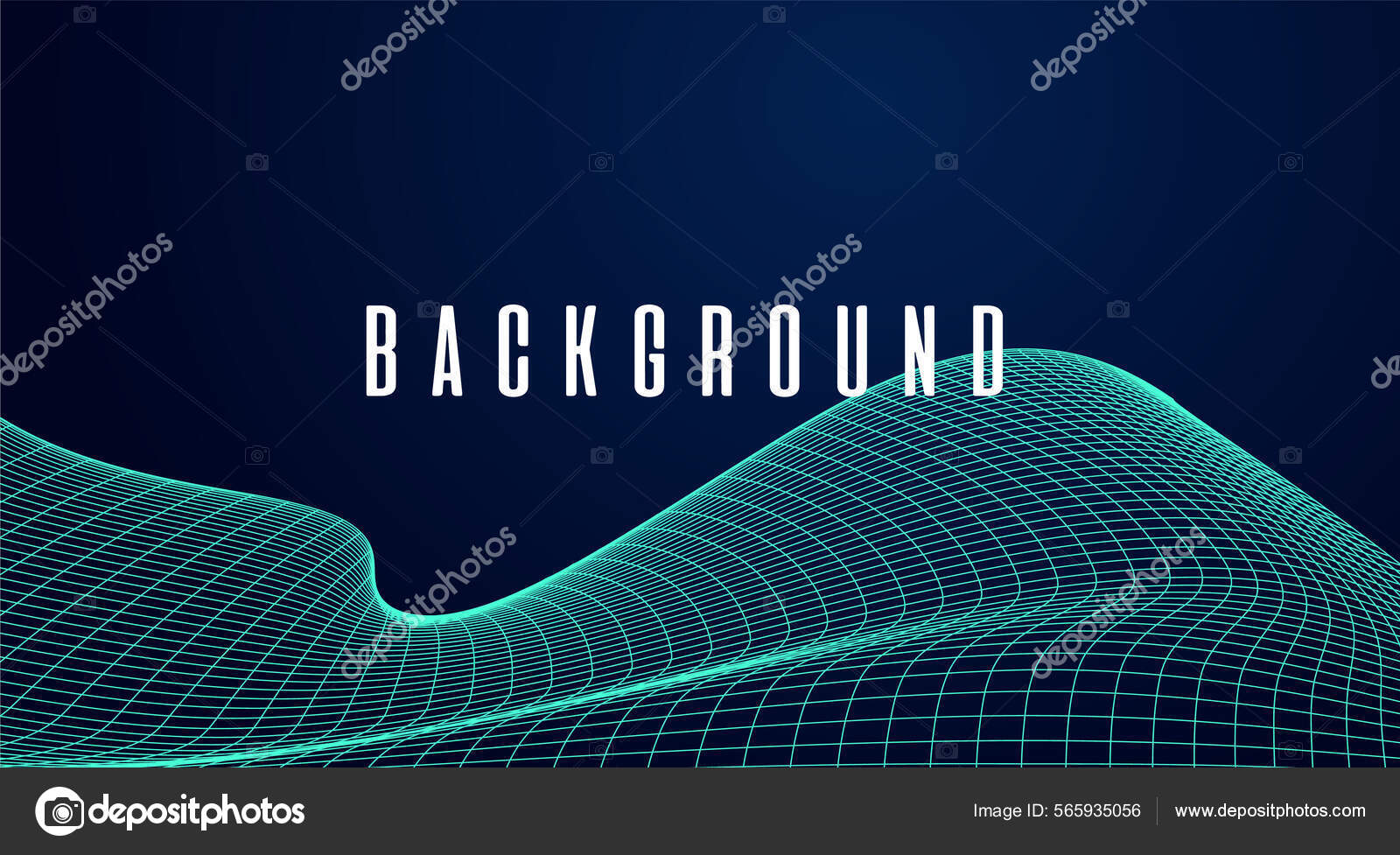 Futuristic Metaverse Background Neon Box Perspective Abstract ...