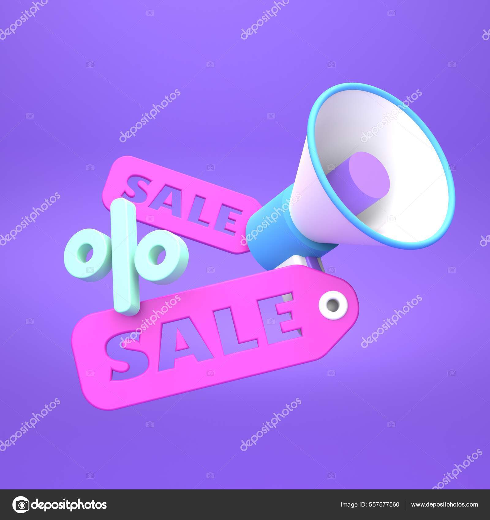 Clearance Tag Concept Shout Render Illustration Stock Illustration by ...