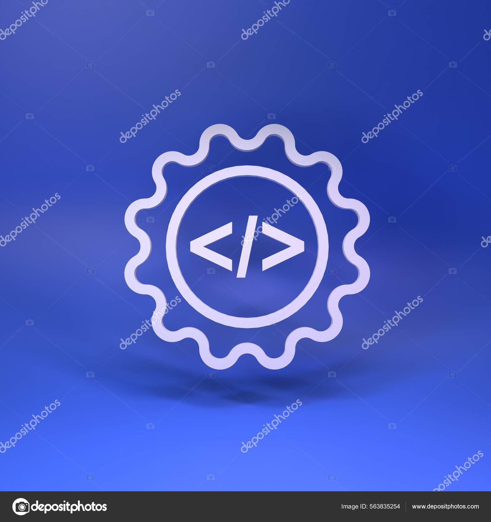 Code Symbol Concept Programming Render — Stock Photo © Motion-J #563835254