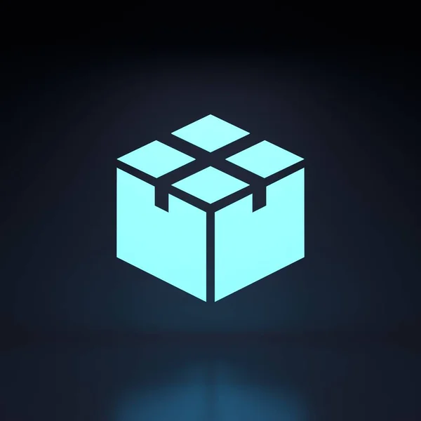 Box Icon Render Illustration — Stock Photo © Motion-J #574657646