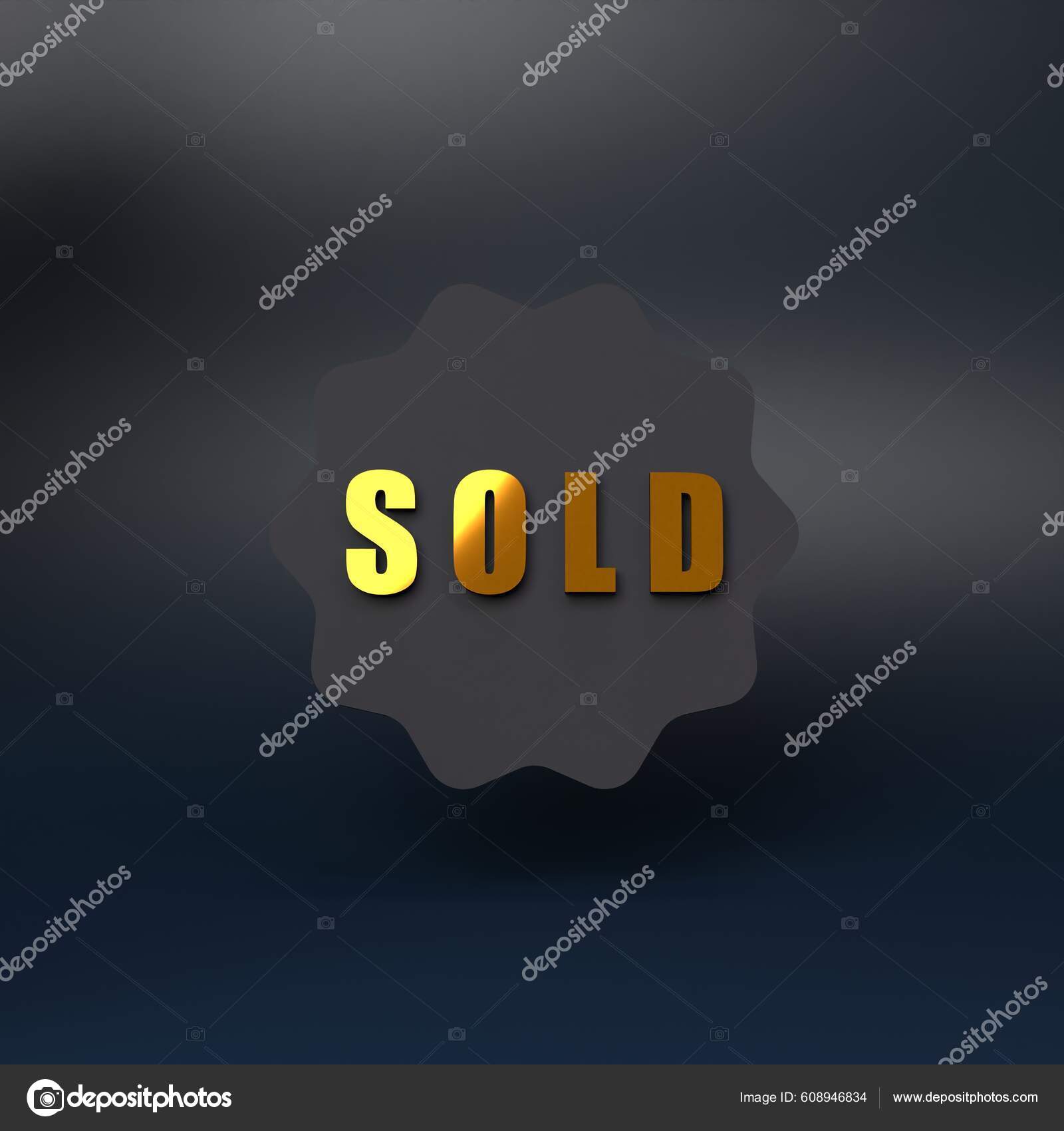 Banner Inscription Sold Out Rendering Illustration — Stock Photo ...