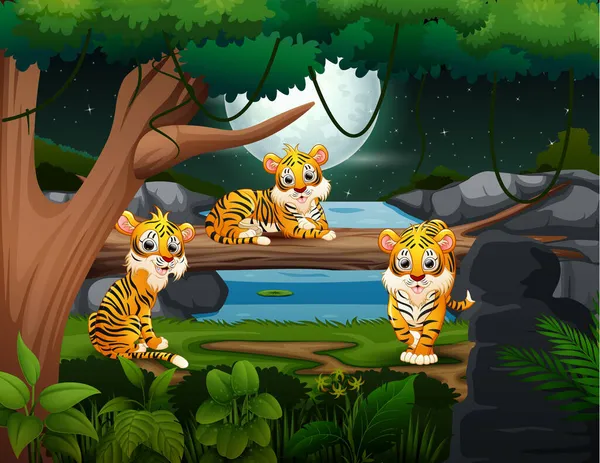 15 Three tigers Stock Illustrations | Depositphotos