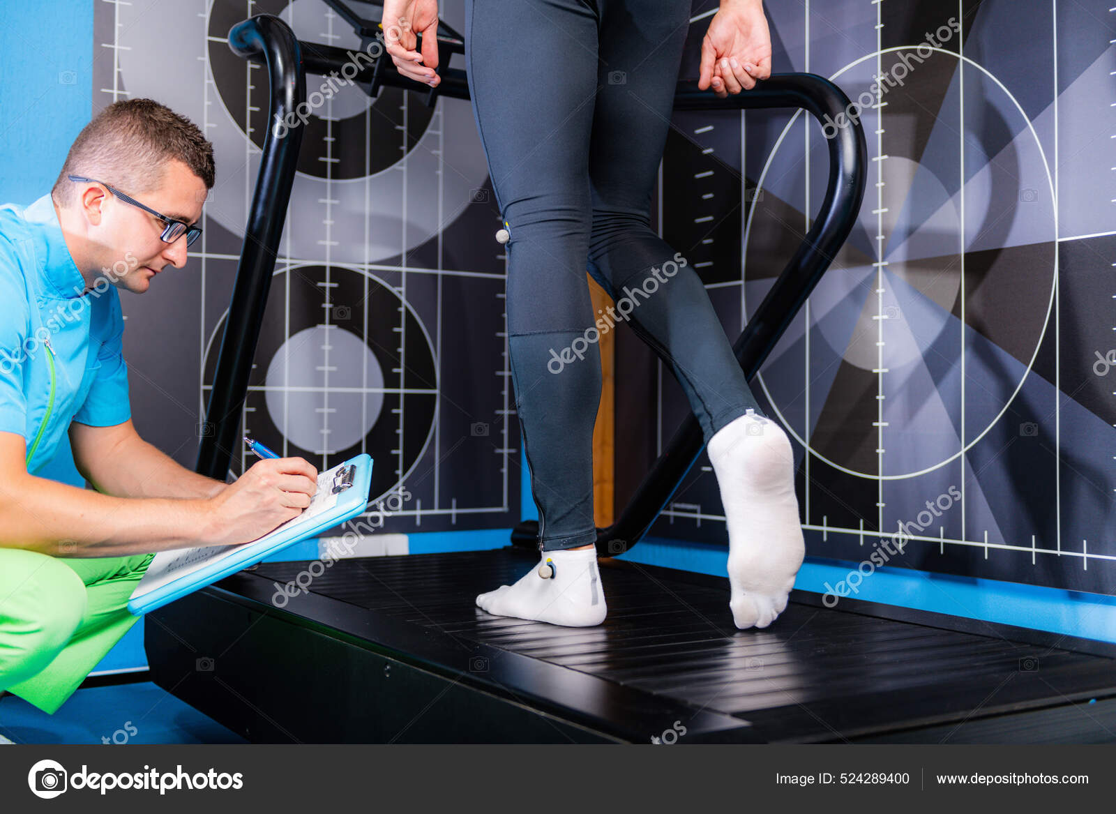 Markers Set Human Motion Analysis Anthropometry Laboratory Stock Photo ...