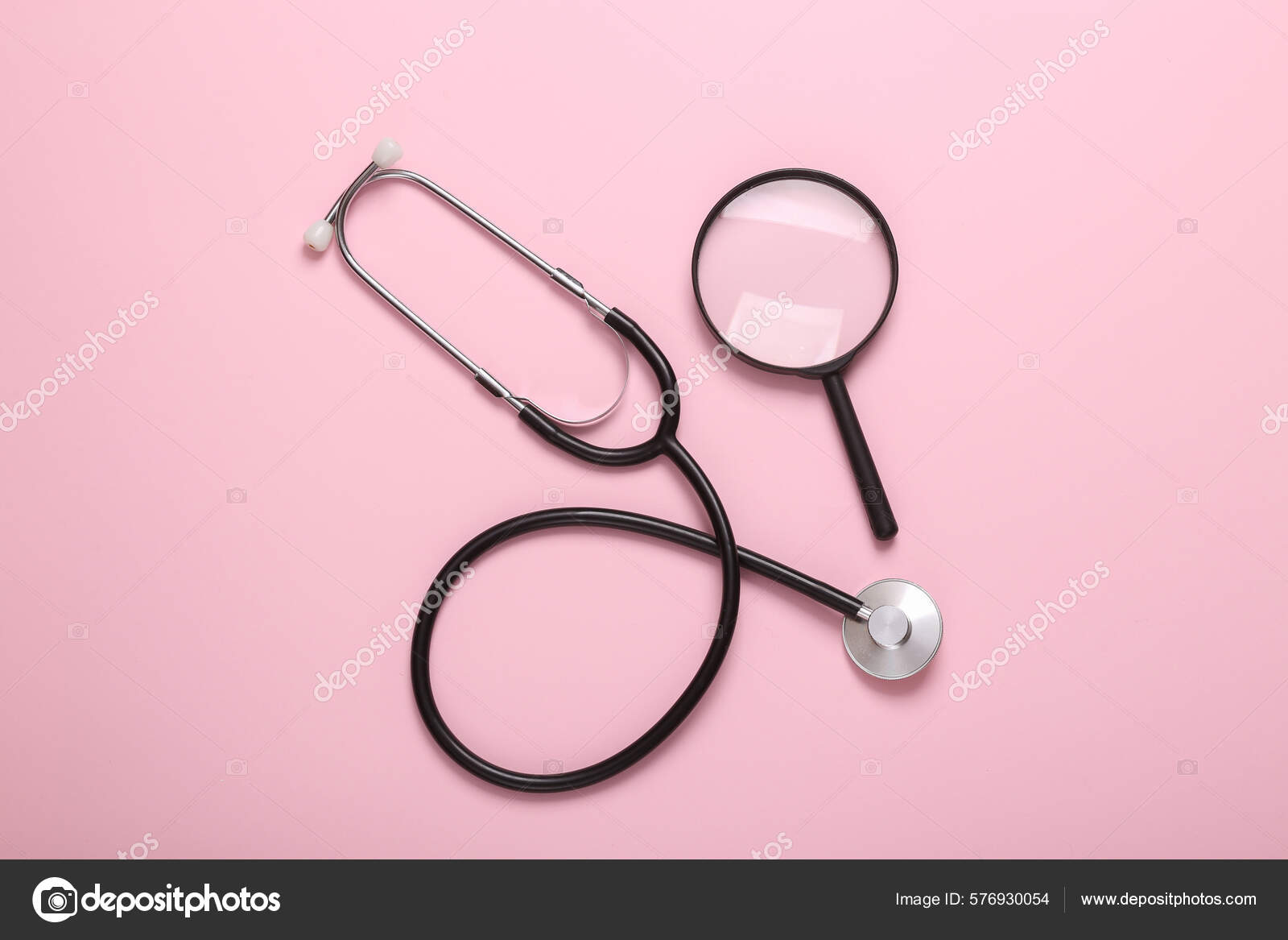 Pink Stethoscope Background