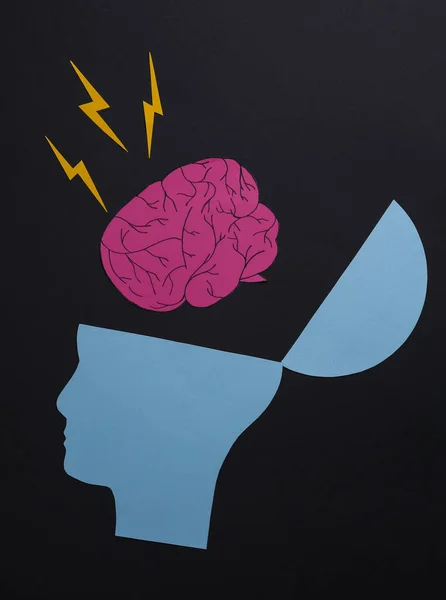 Open Head With Brain Thinking