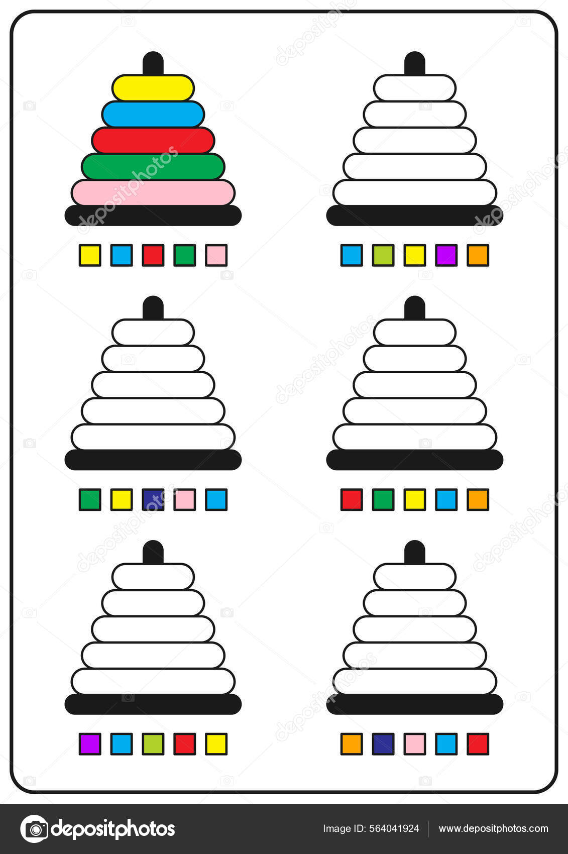 Instructional Coloring Pages Educational Games Children Preschool ...